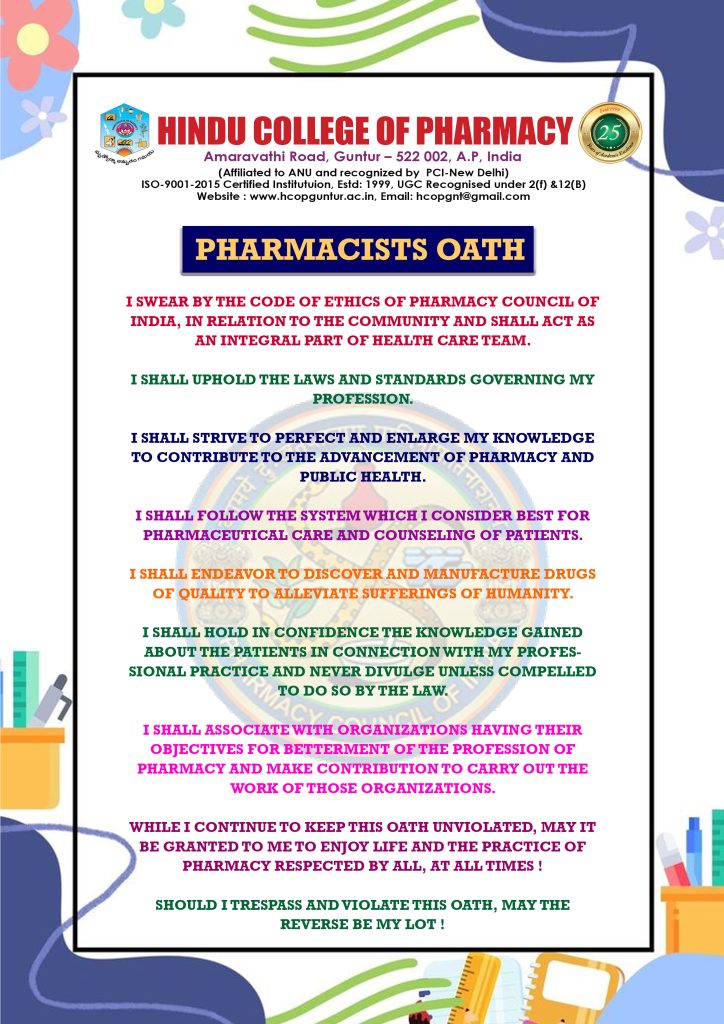 Pharmacist oath